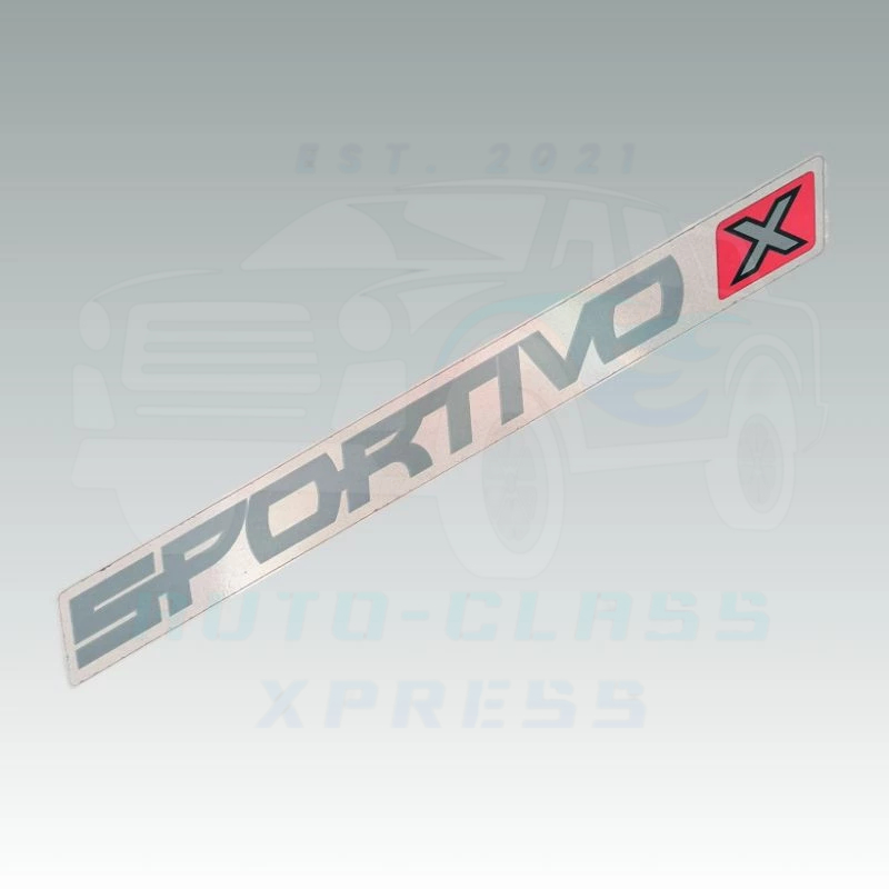 Genuine Sportivo X Sticker for Front Side Door, for any kind of ...