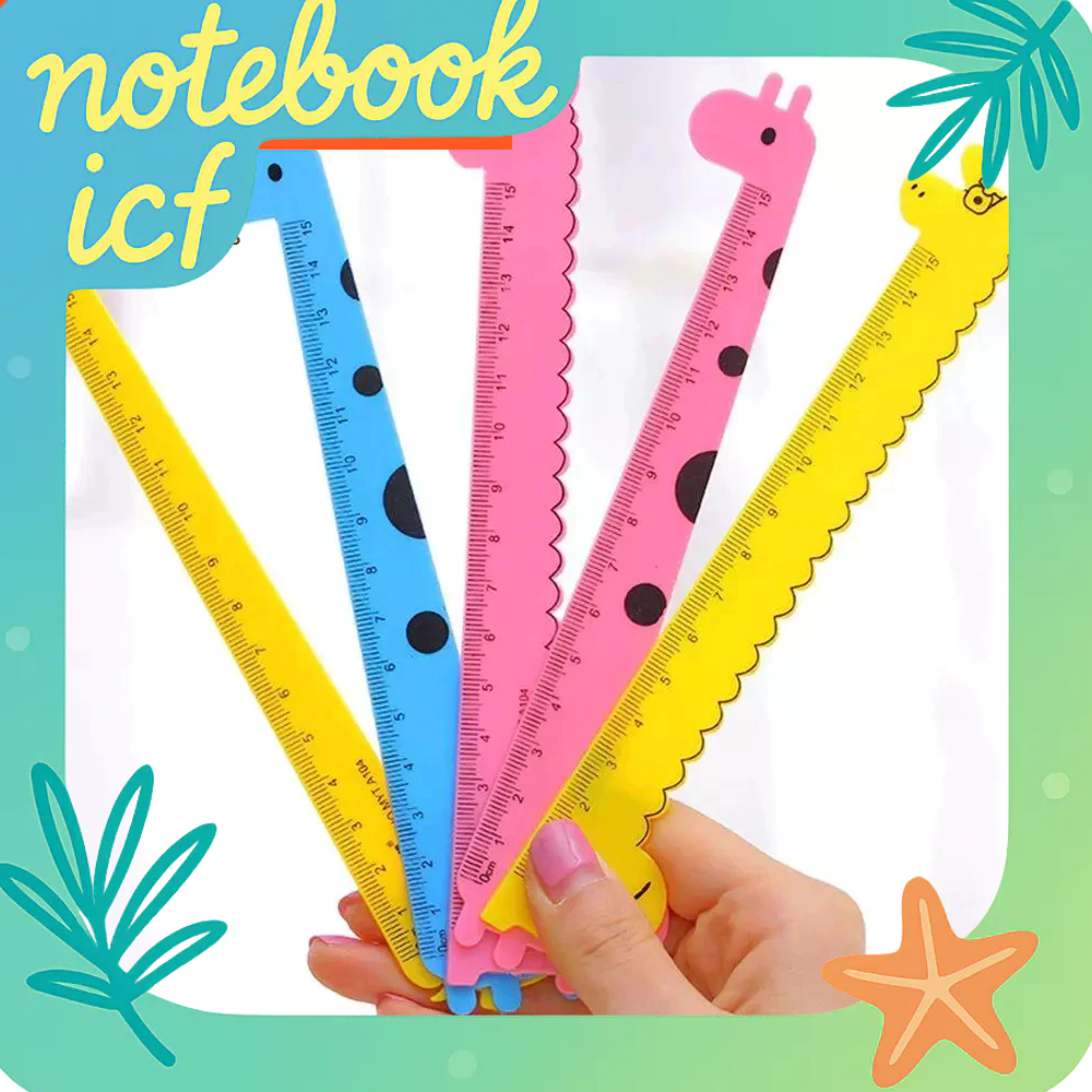 Giraffe Ruler Ruler Cartoon Animal Lovely 15cm Cm Ruler Student ...