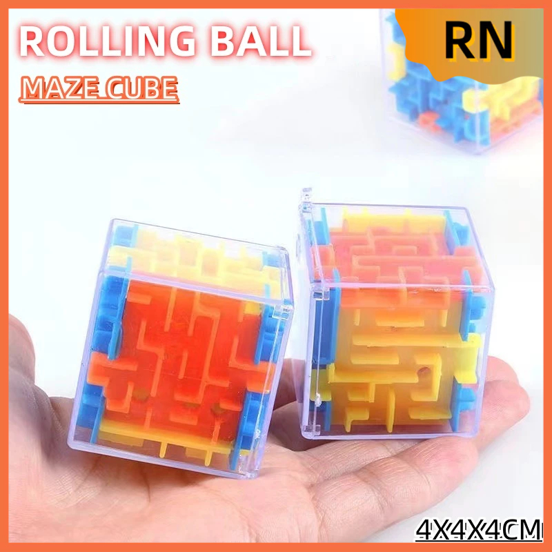 3D Rolling Ball Maze Magic Cube Early Educational Toys Kids Gift Party ...