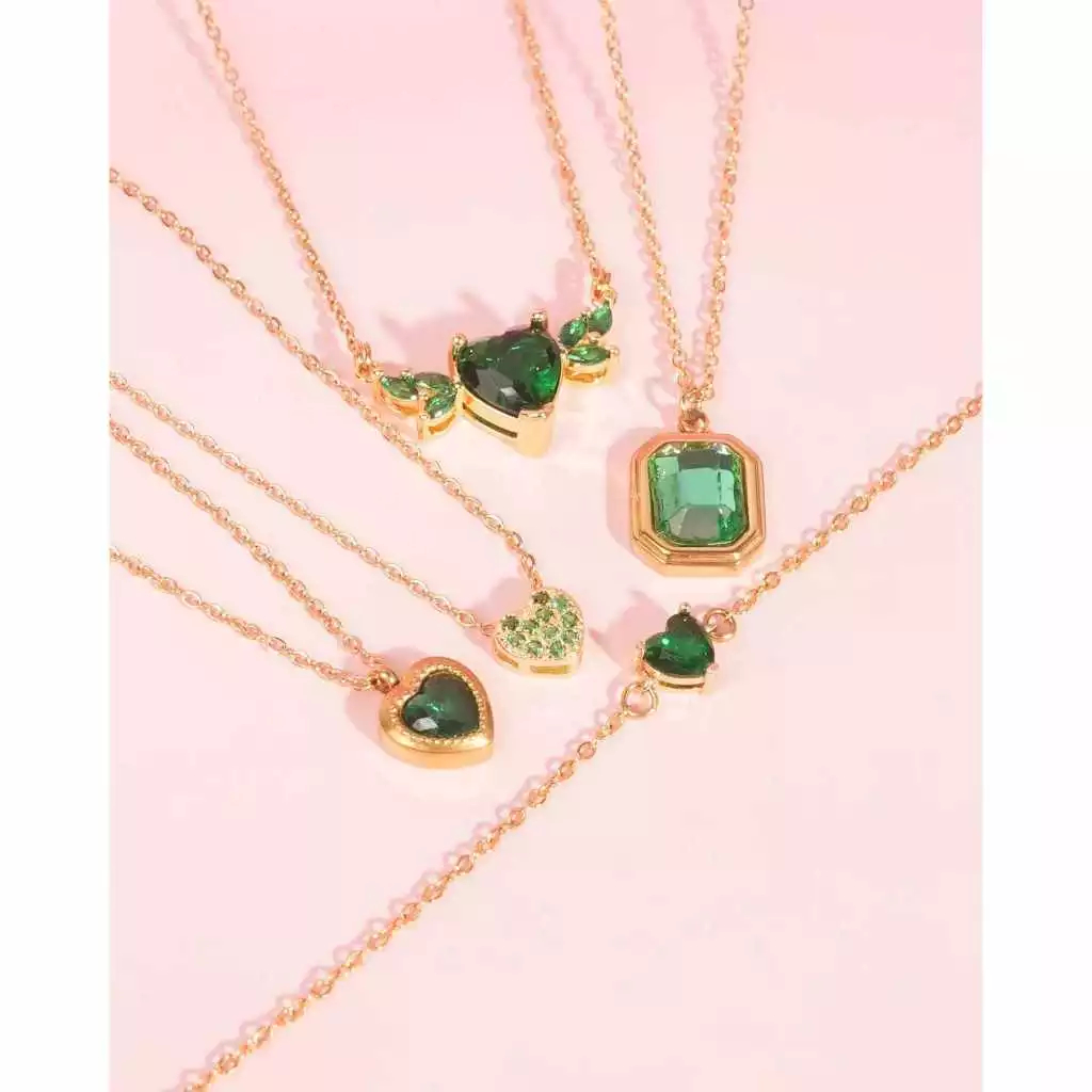 TALA by Kyla Emerald Collection Stainless Steel Hypoallergenic with ...