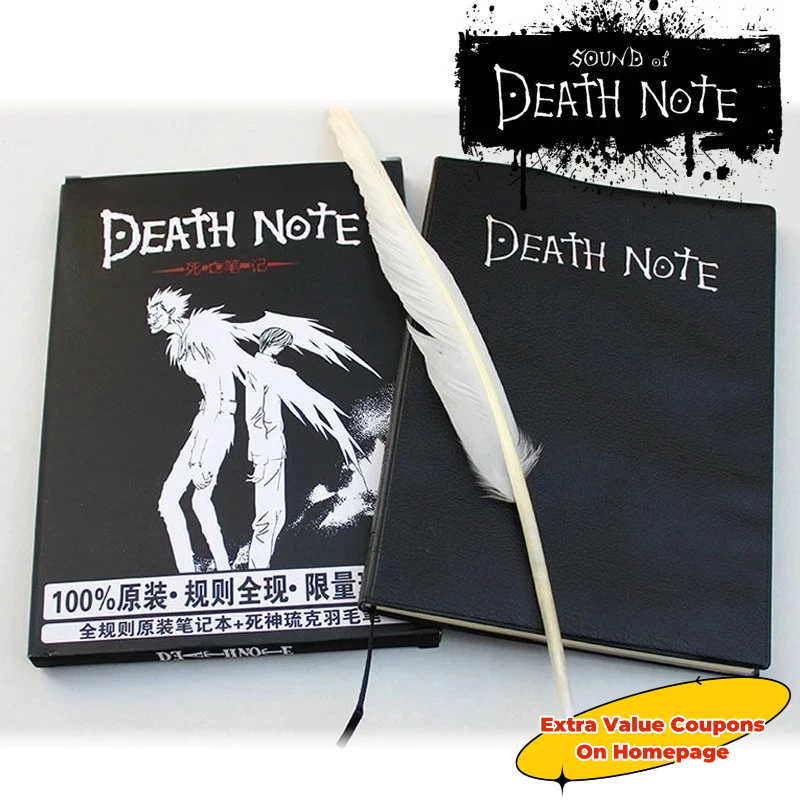 Popular Anime Death Note Notebook with Feather Pen at Comic Exhibition ...