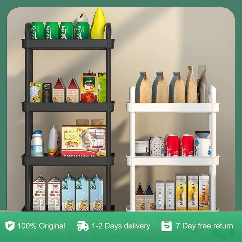 Trolley Cart Moving Rack Kitchen Storage Shelf Cabinets Bedroom ...