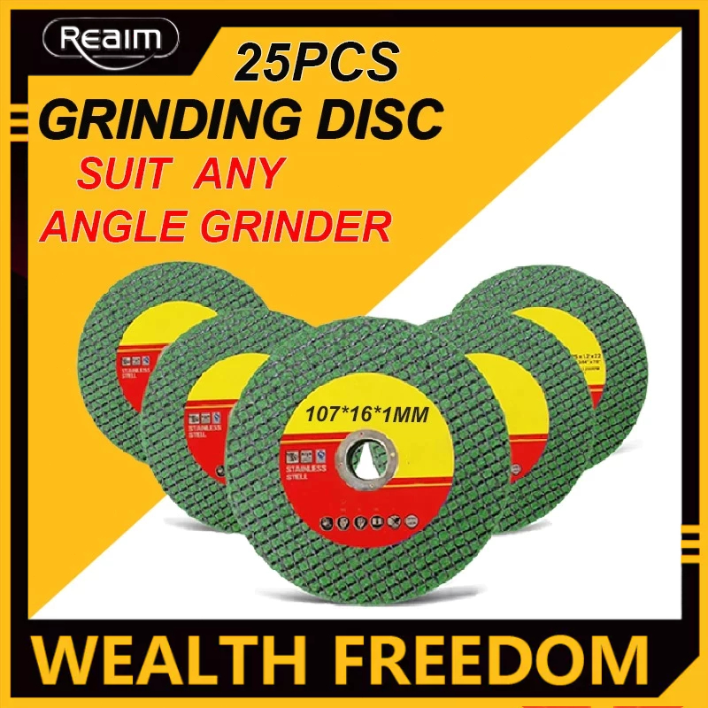 REAIM Angle Grinding Disc And Cutting Disc 25PCS Angle Grinder Tool ...
