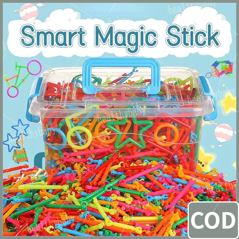1000 Sticks Smart Stick Building Blocks Toys for Kids Plastic DIY ...