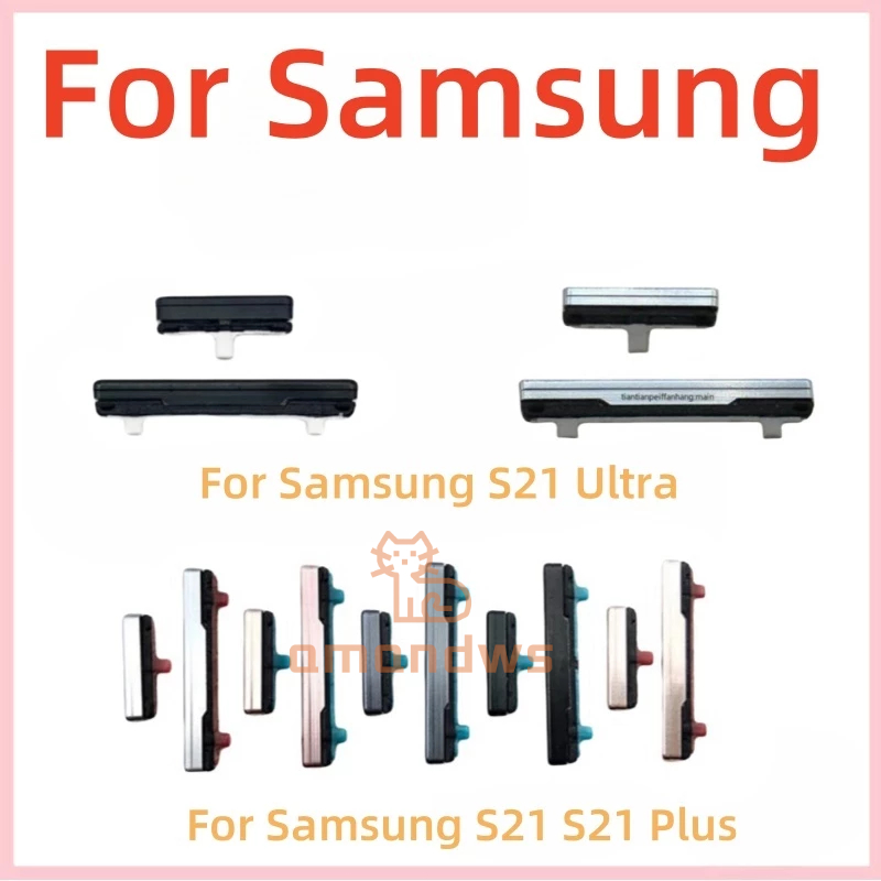 New SIde Volume Button + Power ON / OFF Buttton Key Set For Samsung ...