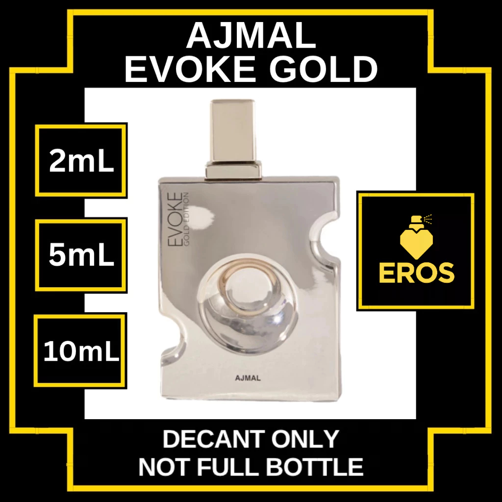 AJMAL EVOKE GOLD (PRADA LHOMME CLONE) 2mL/5mL decant perfume sample ...