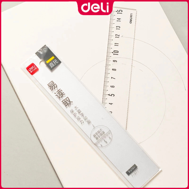 Deli 15cm Easy to Read Ruler 71971 | Shopee Philippines