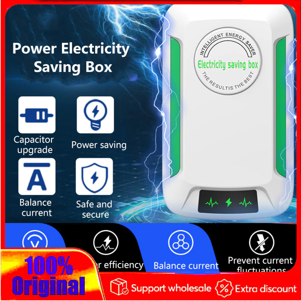 Smart Power Saver Device Voltage Stabilizer Surge Protector Reduce Office Home Electricity Bills ...
