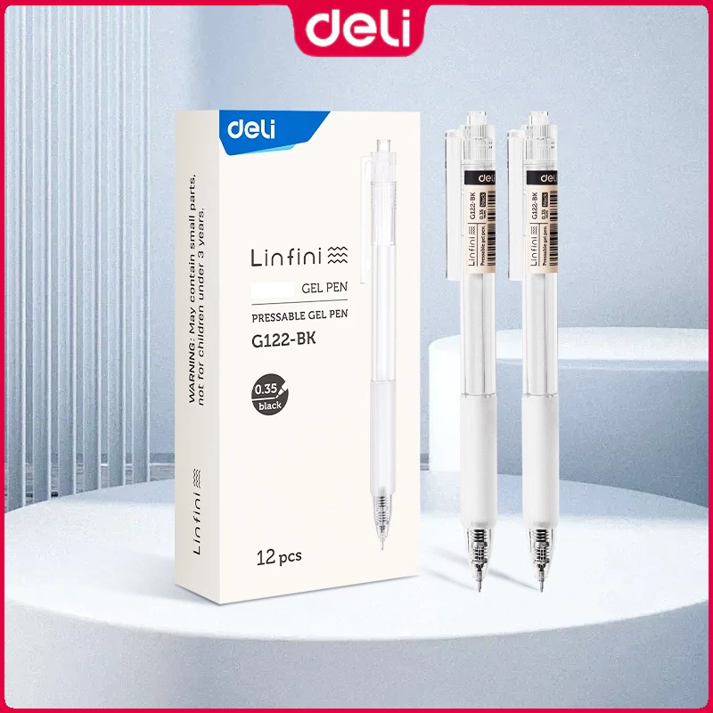 Deli 1PC 0.35mm Press Ballpoint Pen Gel Pen Full Needle Tube EG122 ...