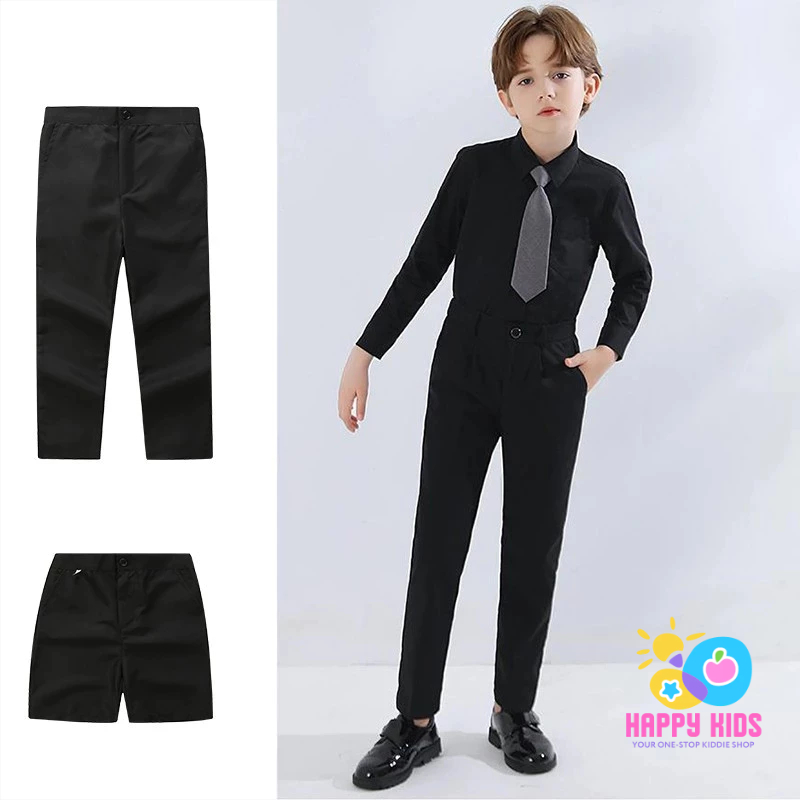 Happy Kids 4-10Y Slacks School Uniform Short & Long Slacks Wedding ...