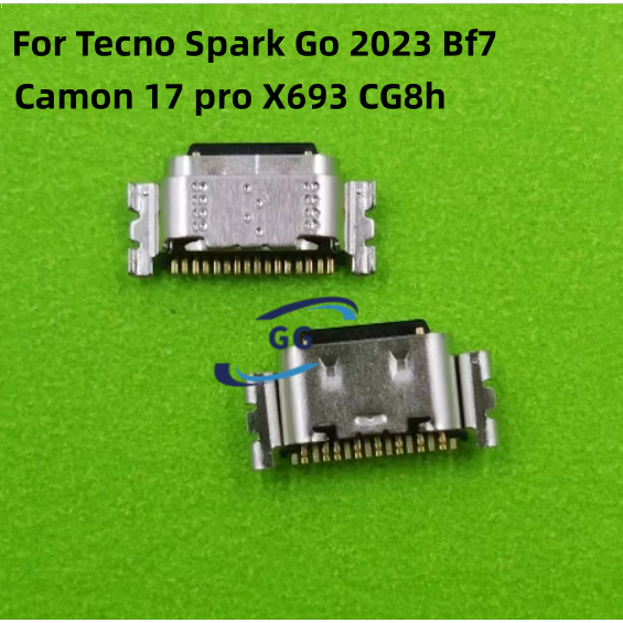 5-50pcs Charging Port Pin Type C For Tecno Spark Go 2023 Bf7 Camon 17 ...