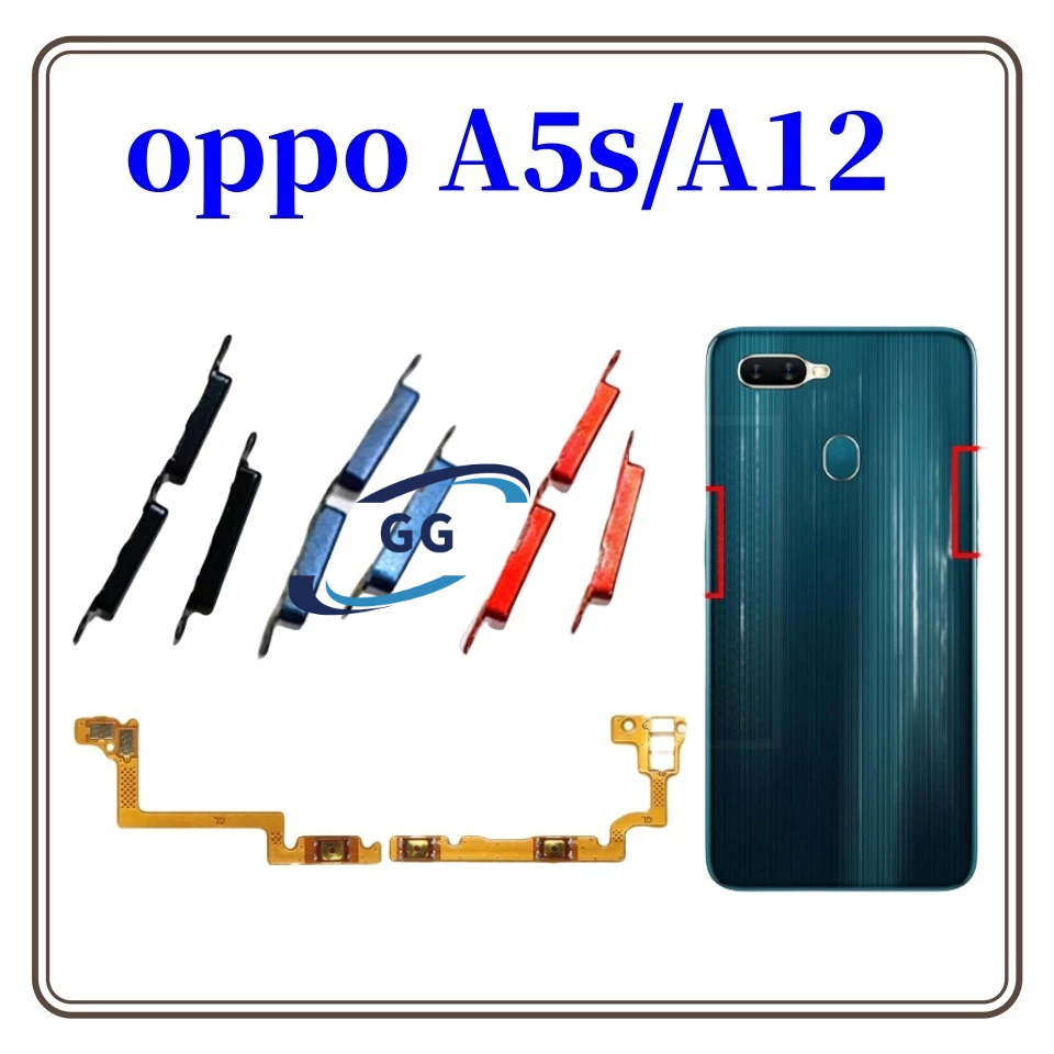 New For OPPO A5S/A12 Power button flex on / off Switch Button Side Key ...
