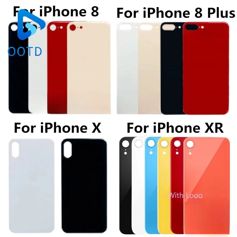Back Glass for iPhone 8/8Plus X XR XS XS MAX Back Glass Panel Battery ...