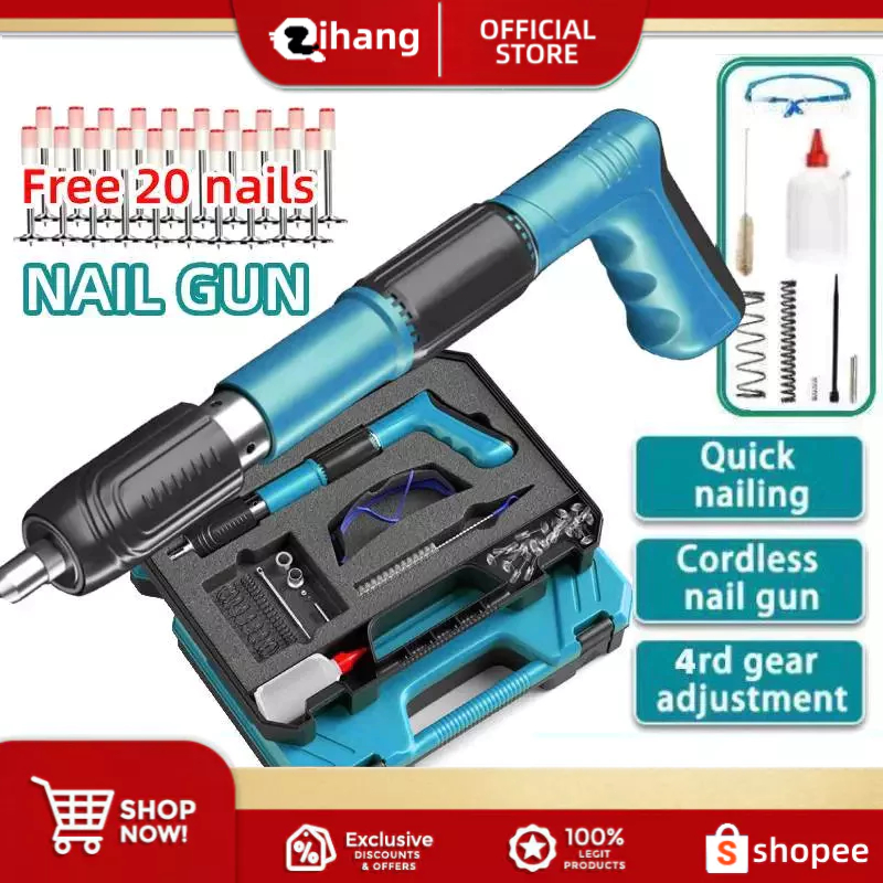 Nail Gunner Heavy Duty Manual Steel Nail Gun For Concrete Rivet Tool ...