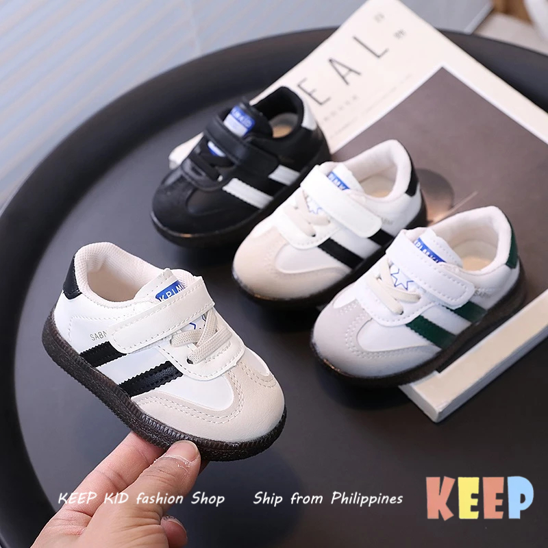 KEEP Baby Rubber Trainer Shoes Forrset Gump School Leather Skateboard ...
