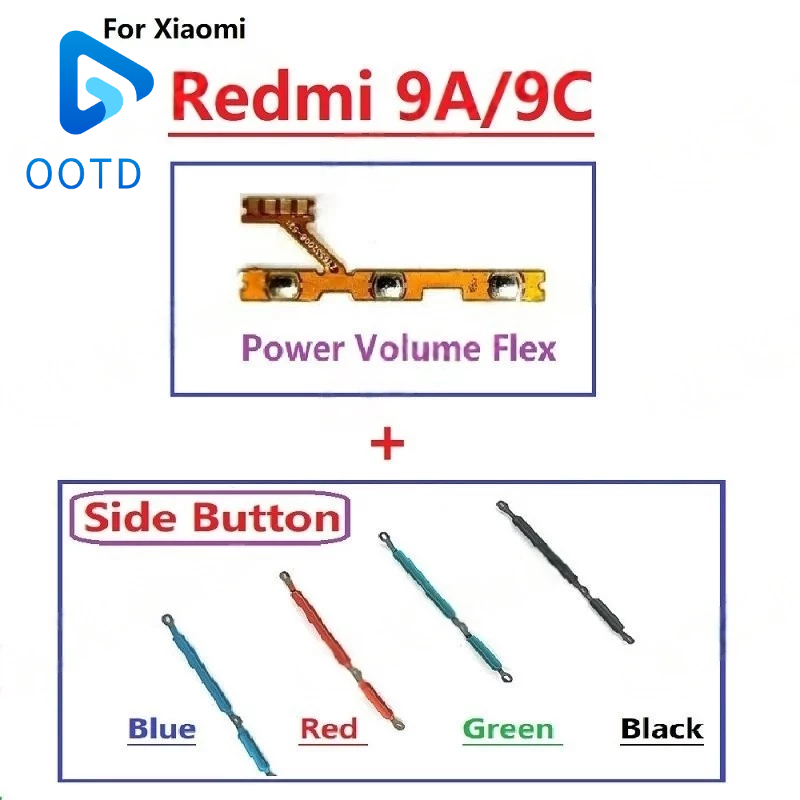 Power on off switch volume button flex for Xiaomi Redmi 9A 9C | Shopee ...