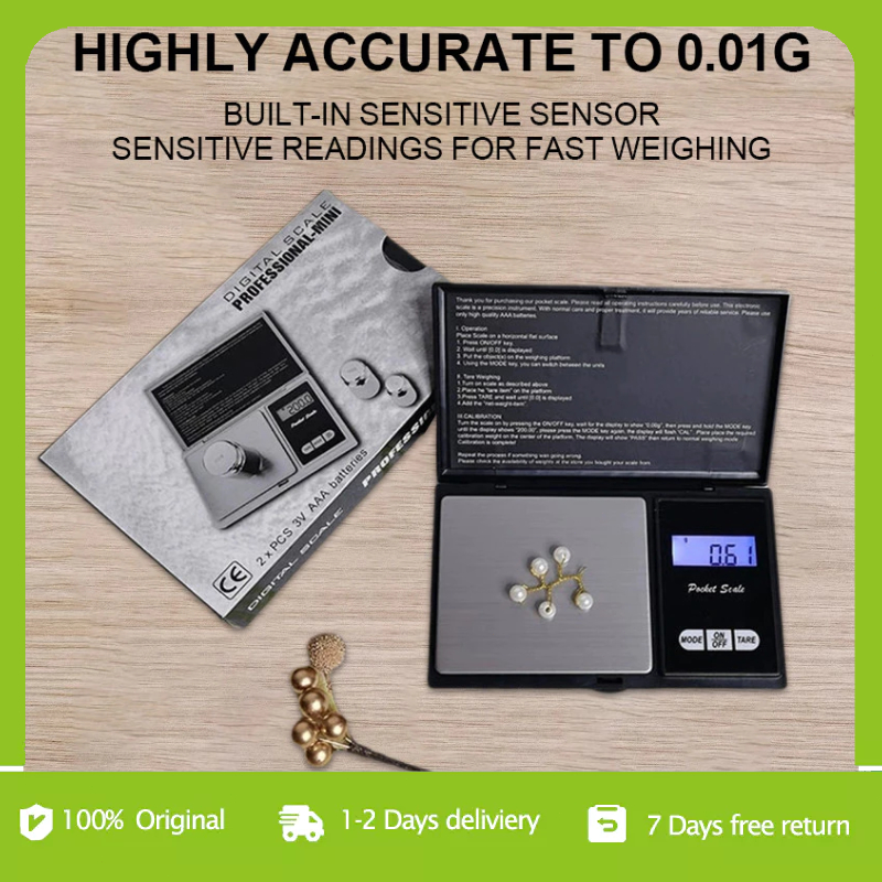 Mini Electronic Scale Pocket Digital Scale 500g X 0.1g for Gold ...