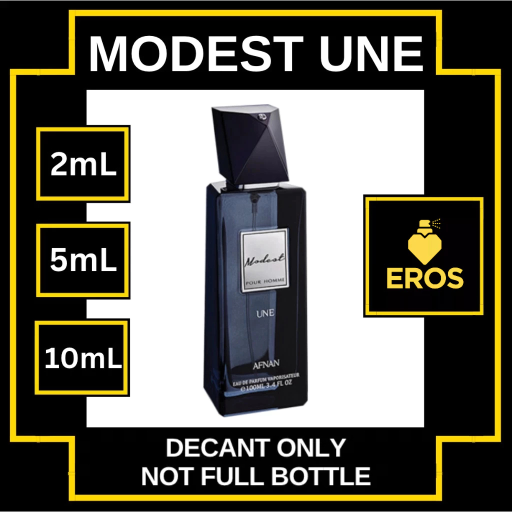 Afnan Modest Une 1mL 2mL 5mL decant perfume sample spray vial | Shopee ...