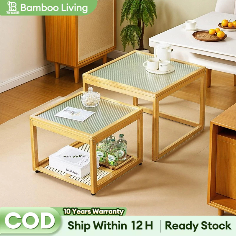 【On Hand】Bamboo Center Table High Quality Tea Table Coffee Table For ...
