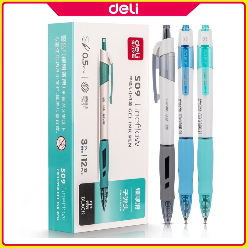 Deli S09 0.5mm Smooth Office Neutral Pen Spring Head | Shopee Philippines