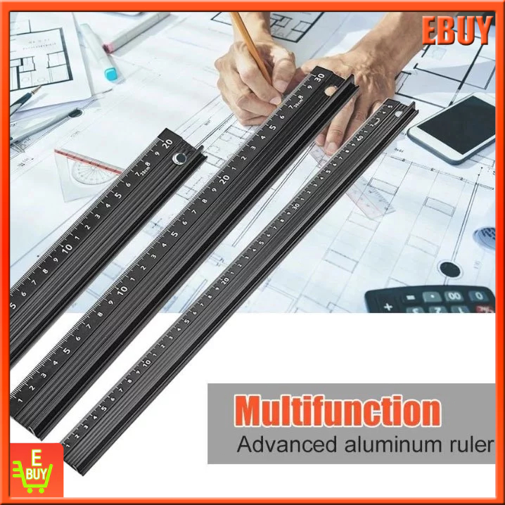 Thickened Anti-slip Aluminum Alloy Ruler for Art and Advertisement ...