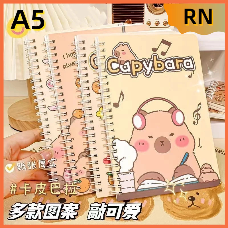 Cute Animal Capybara Coil Notebook Biological Card Pippa Notebooks Hot ...