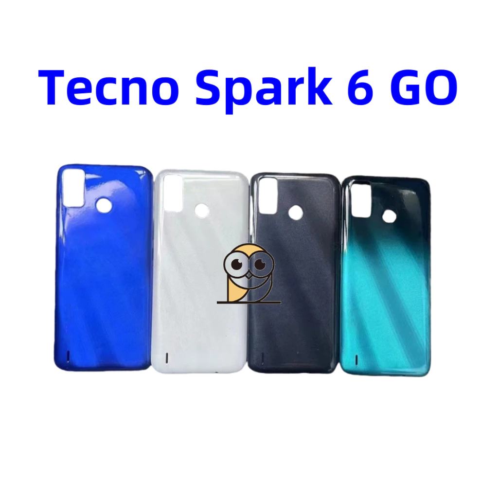 Tecno Spark 6 Go Back Battery Cover KE5j KE5k KE5 Rear Door Case Panel ...