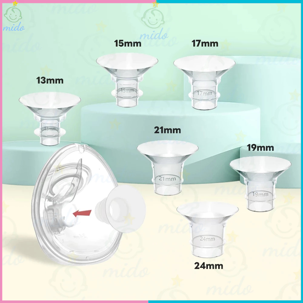 MD Breast Pump Adapter Breast Milk Pump Flange Inserts 13mm 15mm 17mm ...