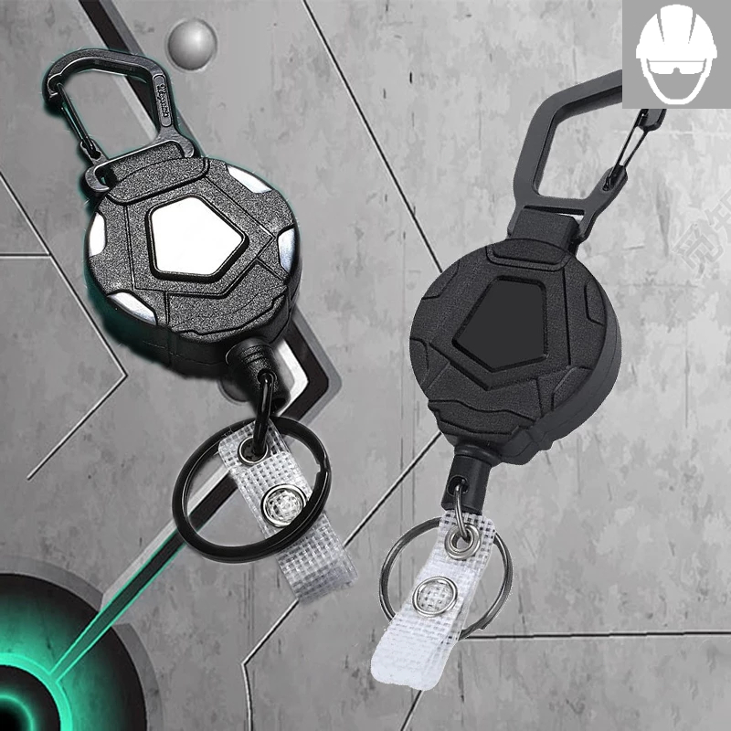 Climbing buckle key chain Outdoor retractable easy to pull anti-loss ...
