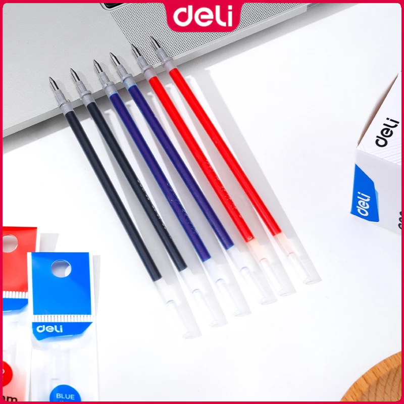 Deli 0.5mm Pen Refill Smooth Sliding Bullet Writing Gel Pens Inks ...
