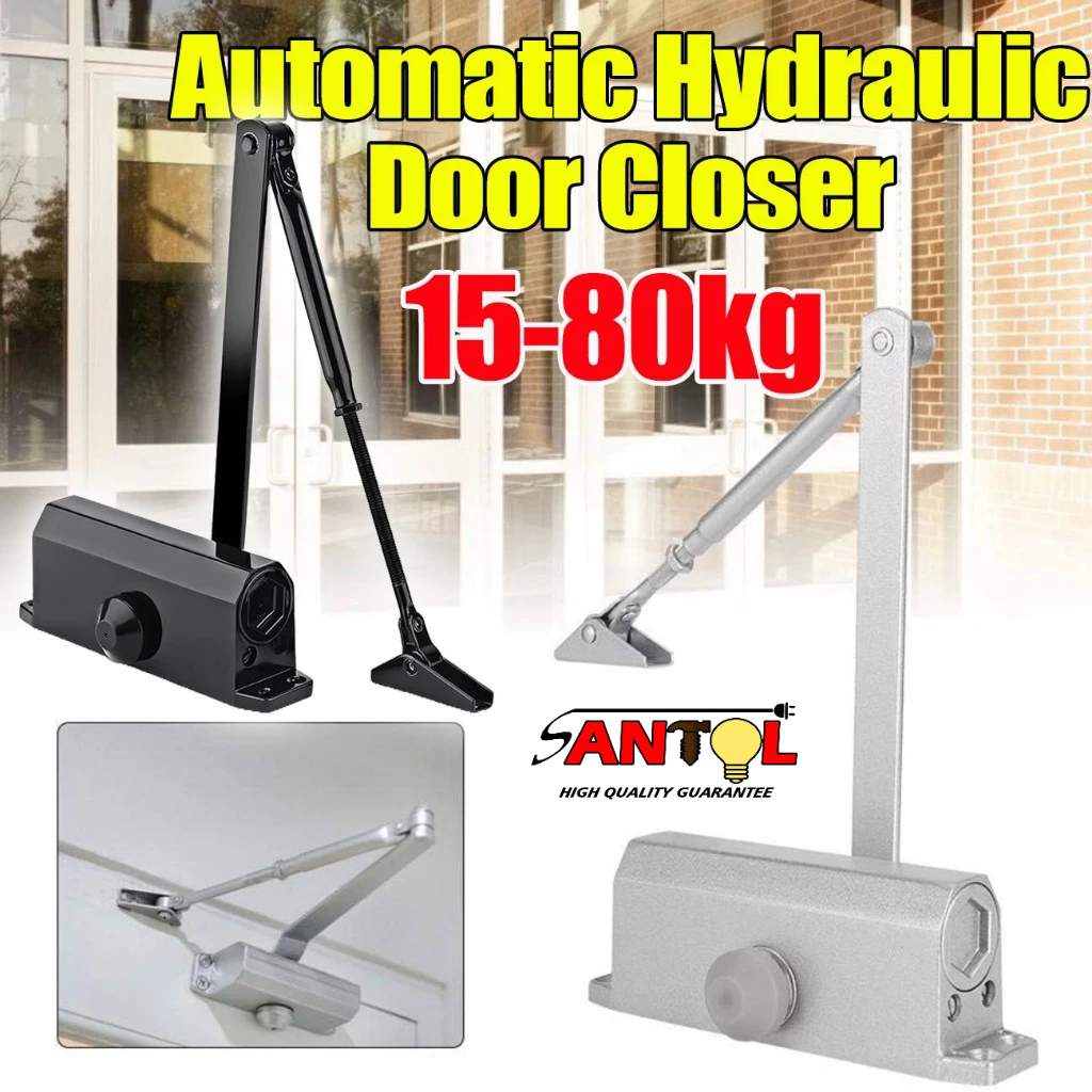 Automatic Gate Closer Metal Adjustable Stopper 15-80kg Versatile Spring ...