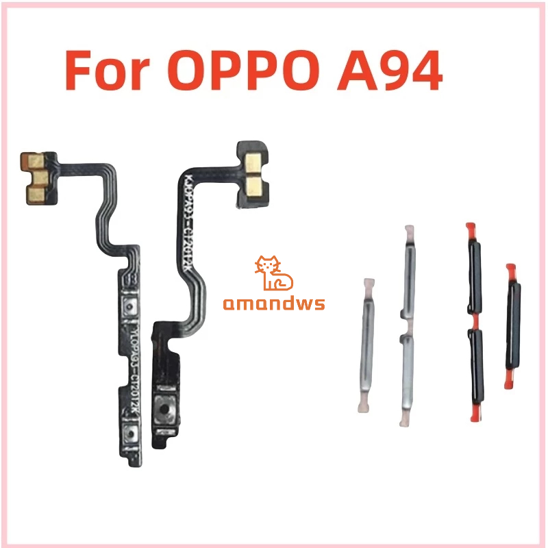 A94 On off Power volume button flex For OPPO A94 4G Up Down Side ...