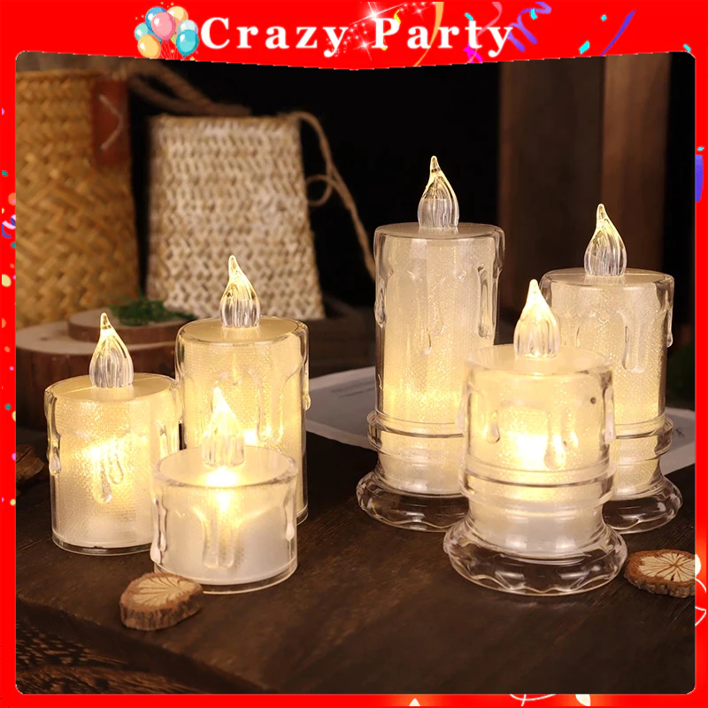 LED Candle Lights Electronic Flameless Candles Used For Parties And ...