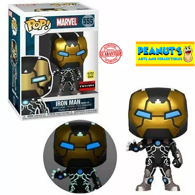 Funko POP! 555 Marvel Ironman Model 39 Glow in the Dark Big (Boys Toy ...