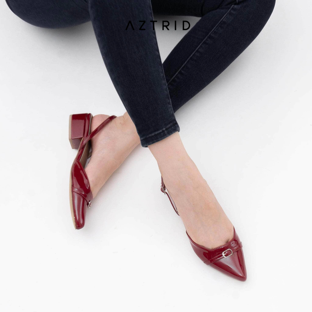 Aztrid Kitana Women Comfy Pointed Block Heel Sandals | Shopee Philippines