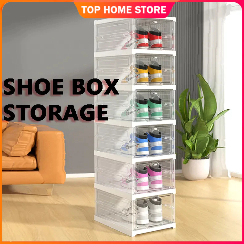 Large Size Shoe Box, Foldable Shoe Rack, Sports Shoe Storage ...
