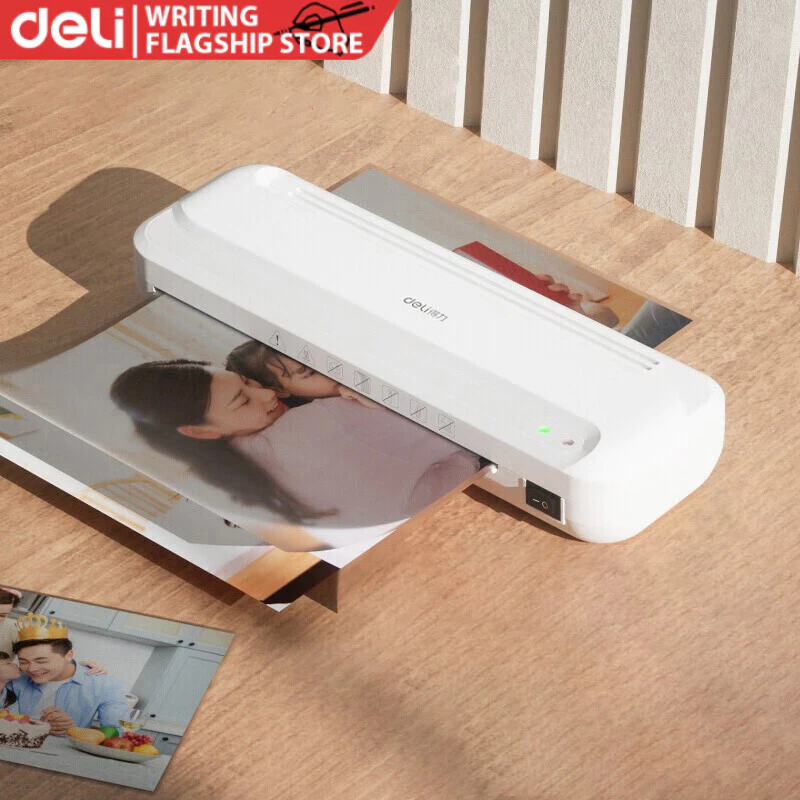 Deli E2132 Laminator Hot Laminating Machine Document Photo Paper Cards ...