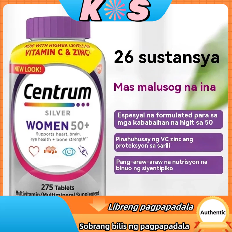 Centrum 275 tablet Silver Women 50+ Multivitamin Multimineral USA-KS ...