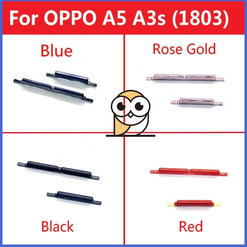 For Oppo A5 A3s 1803 Power Button ON OFF Volume Up Down Side Out Button ...