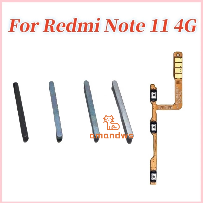 Xiaomi Redmi Note 11 4G Side Power Key Switch Volume Button Replacement ...