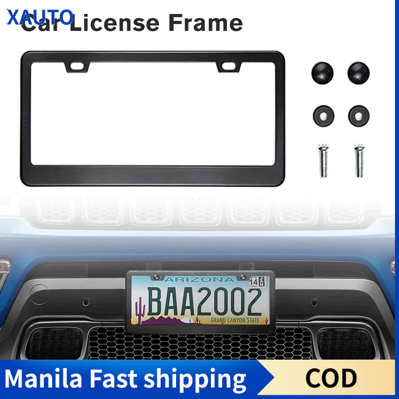 XAUTO 2pcs Car Number Plate License Frame Cover (standard size 39*14cm ...