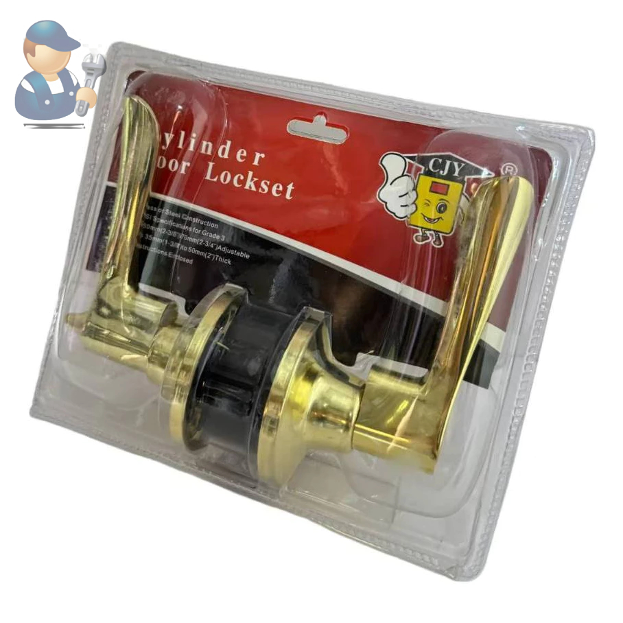 ARES Lever Lock Gold with 3keys Door Lock entrance Lock | Shopee ...