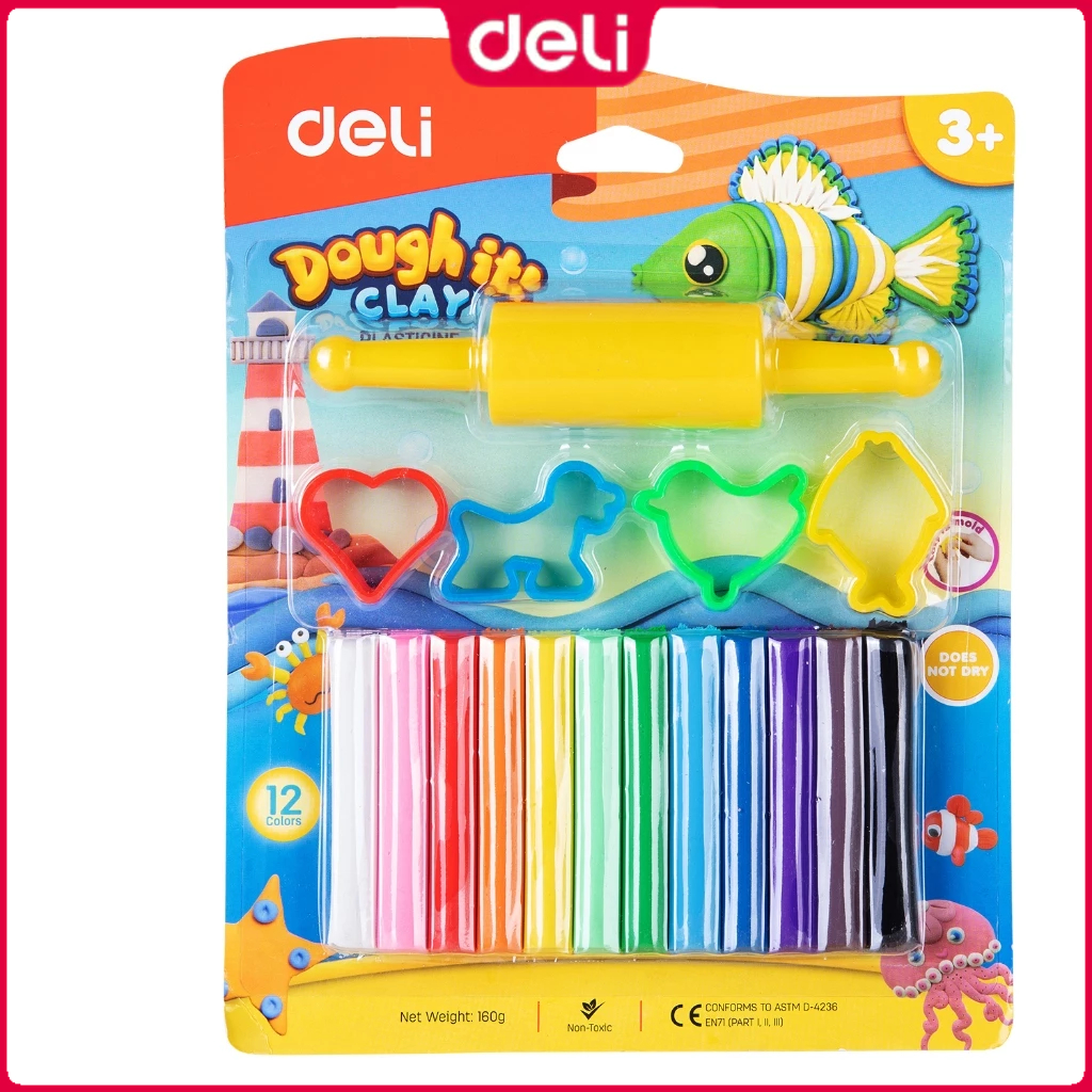 Deli 6/8/12 Color Sludge Slime Kids Toys Set | Shopee Philippines