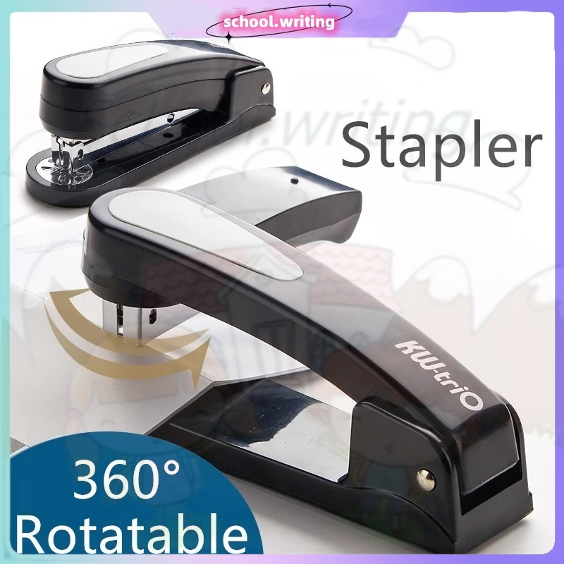 360 Rotation Stapler Use 24/6 Staples Effortless Long Stapler School ...
