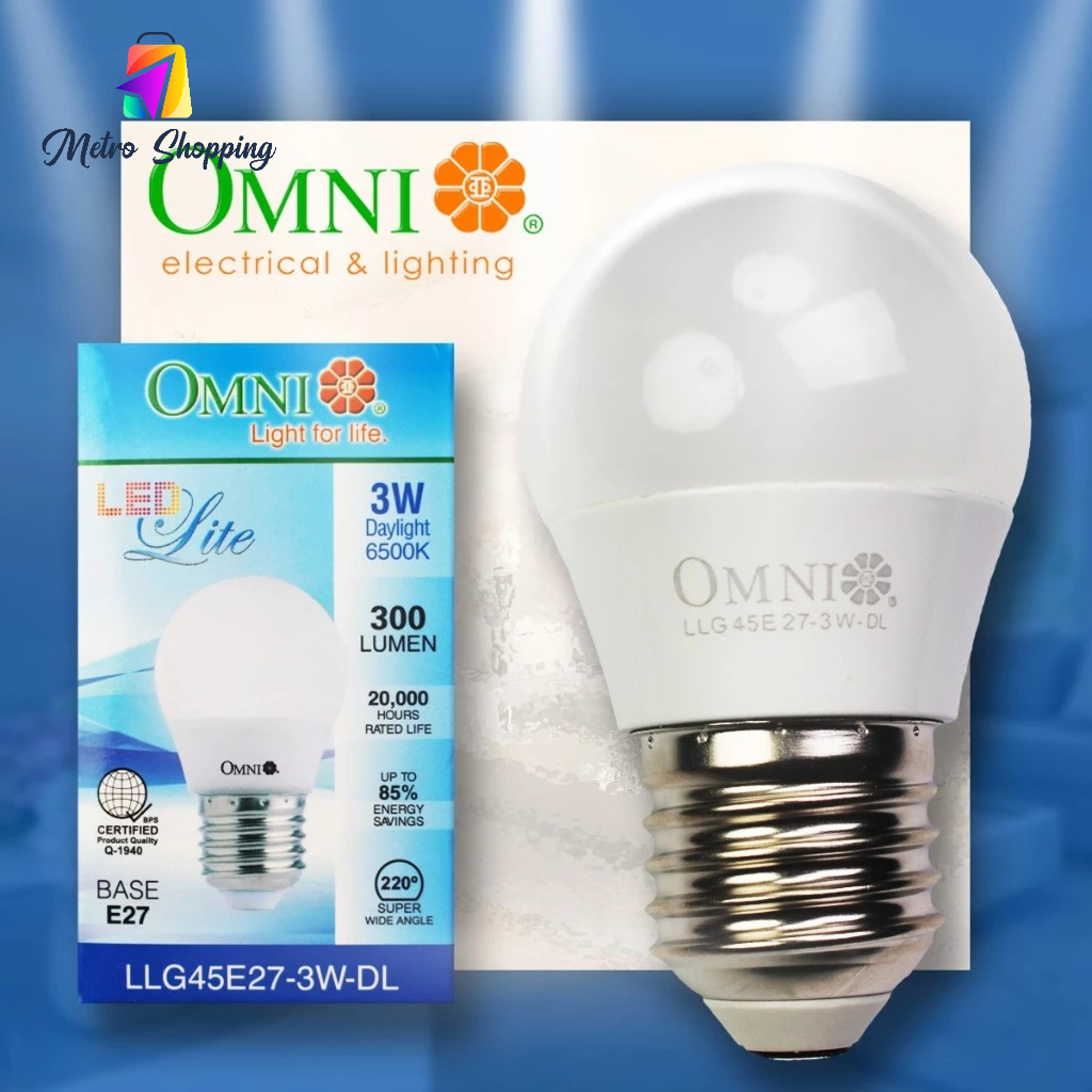 Omni - Led Light Bulb Daylight - 3W | Shopee Philippines