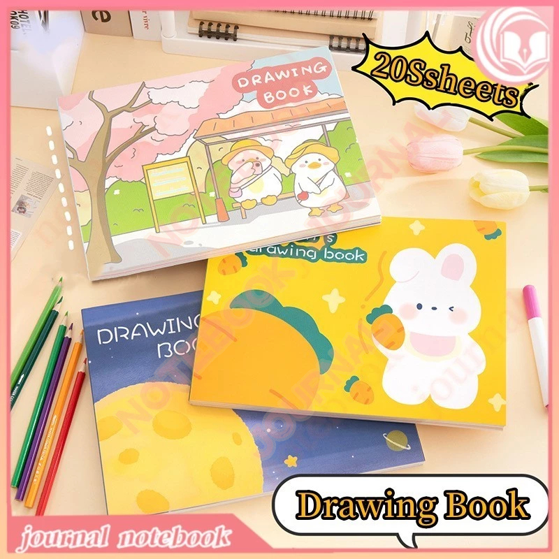 A4 Cute Sketchbook Blank Drawing Book Children's Graffiti Painting Book ...