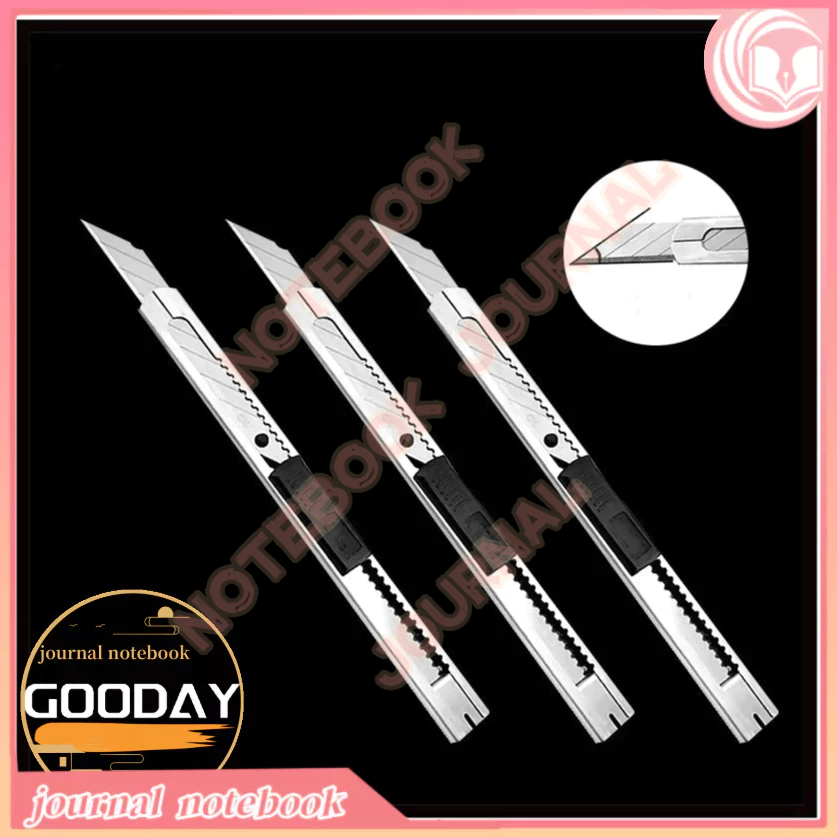 Retractable Cutter Blade Stainless Cutting Sharp Paper Knife Tool ...