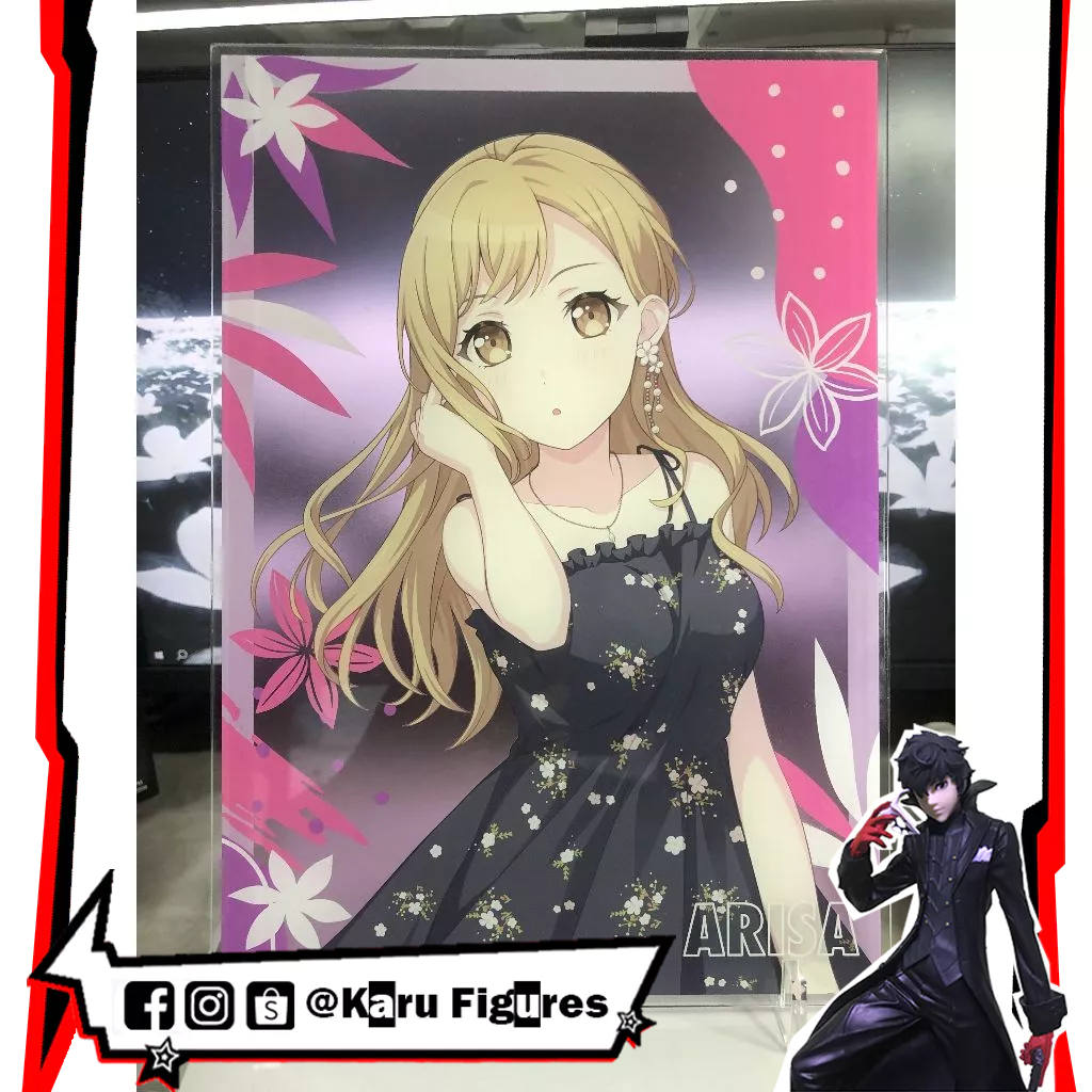 Authentic Arisa Ichigaya GIGO Illustration Acrylic Board - BanG Dream ...