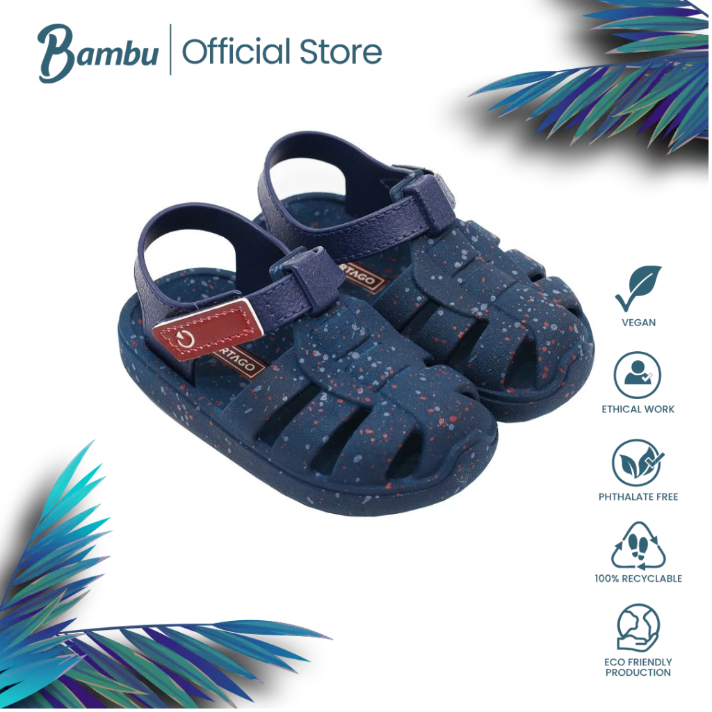 Cartago Oslo Sand Baby Blue Burgundy Baby Sandals | Shopee Philippines