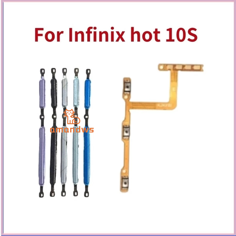 Poower Volume button flex For Infinix hot 10S X689 Switch Power ON OFF ...